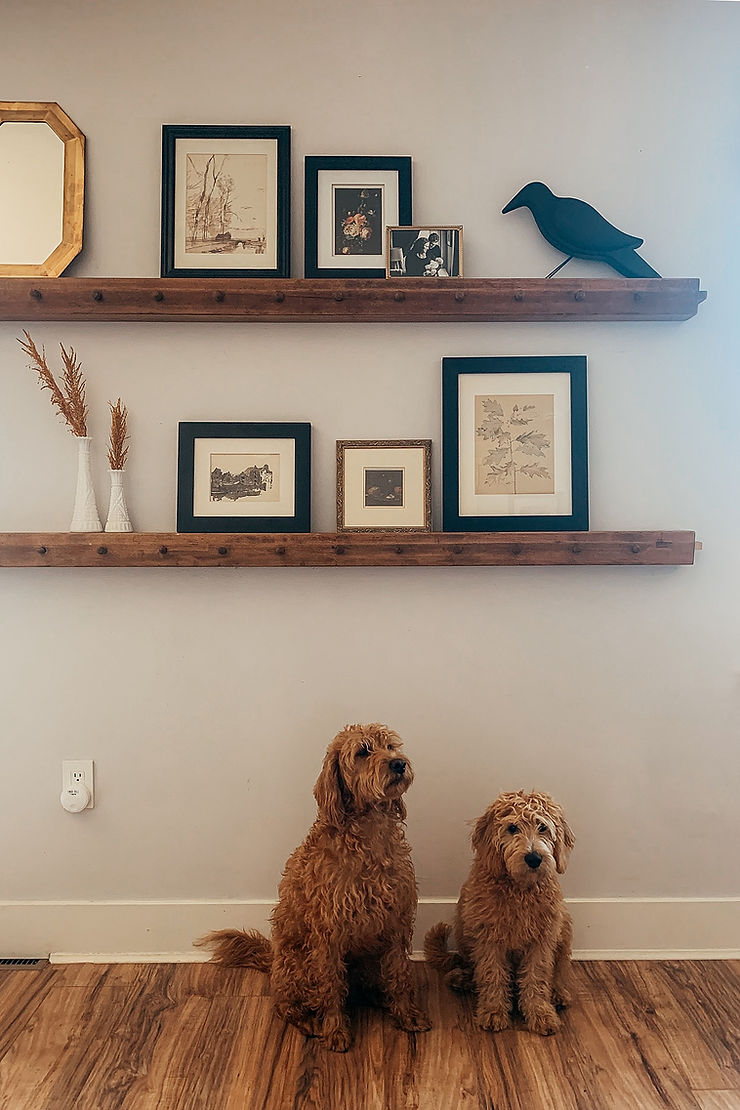 DIY Picture Ledges with an Antique Rope Bed - The Rural Legend