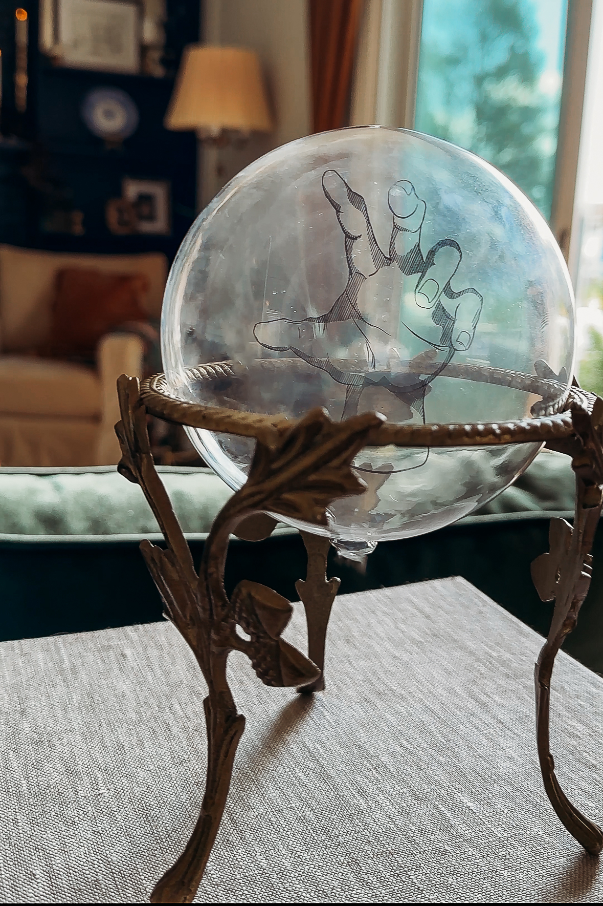 Easy DIY Crystal Balls for Spooky Chic Halloween Decor