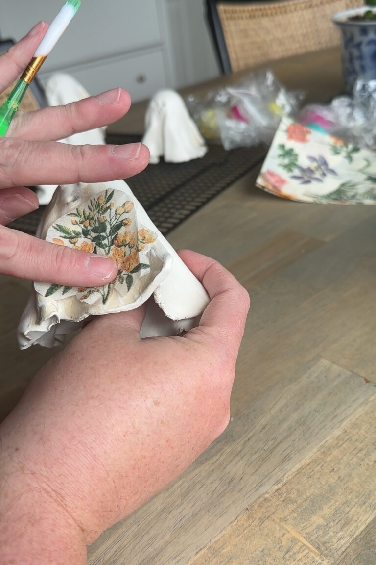 DIY Floral Clay Ghosts – Easy & Affordable Halloween Craft