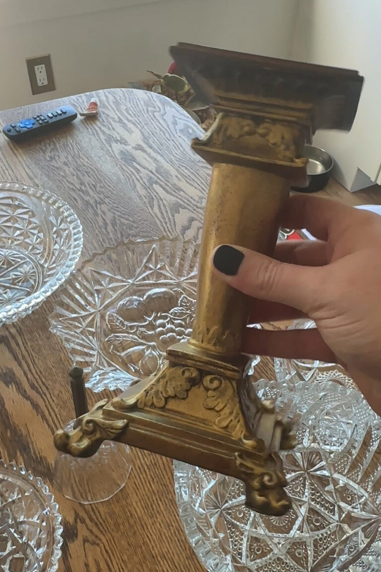 DIY Cut Glass Bowl Christmas Tree: Easy Thrifted Holiday Craft