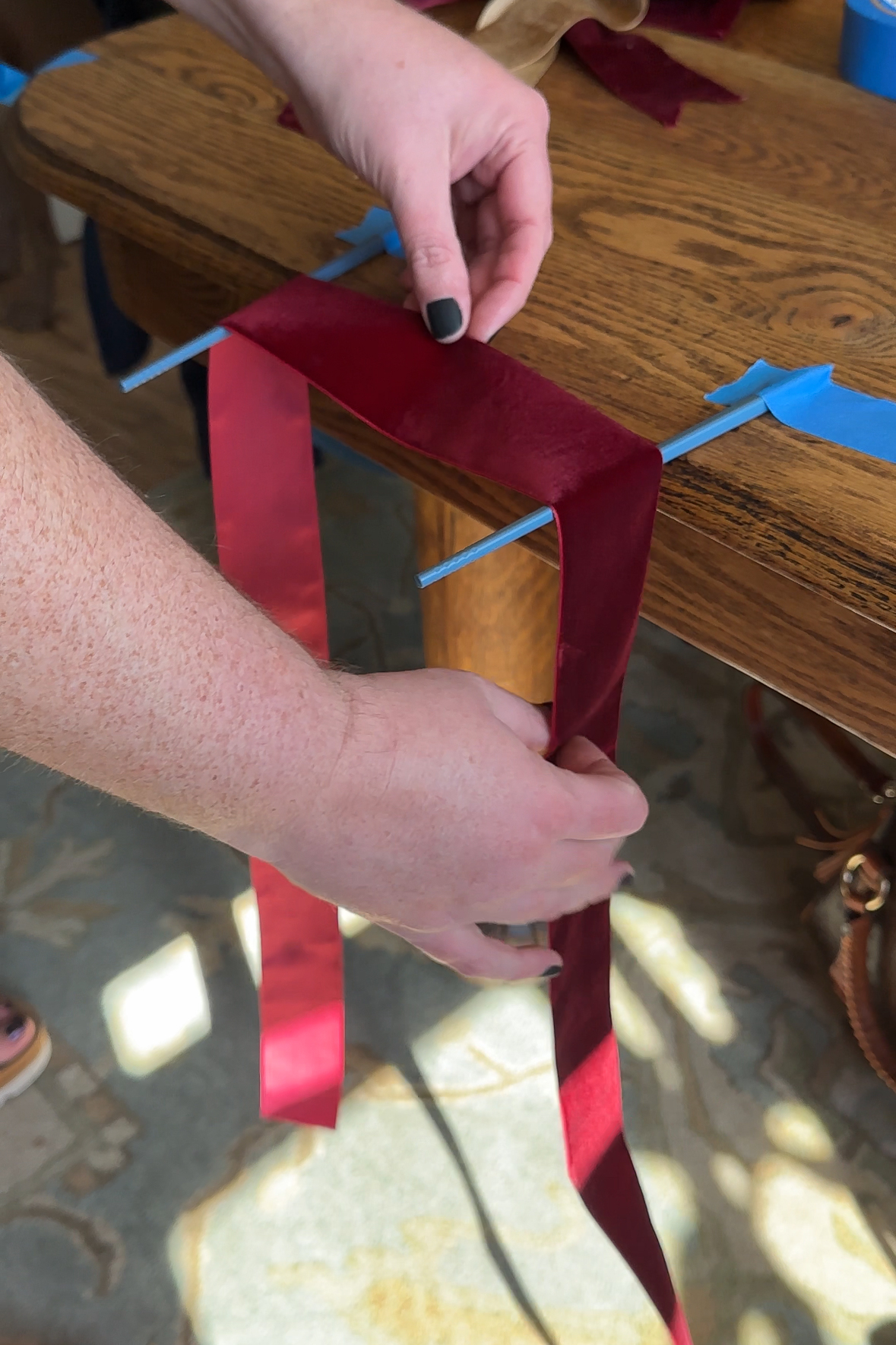 The Easy Way to Make A Large Christmas Bow - The Rural Legend