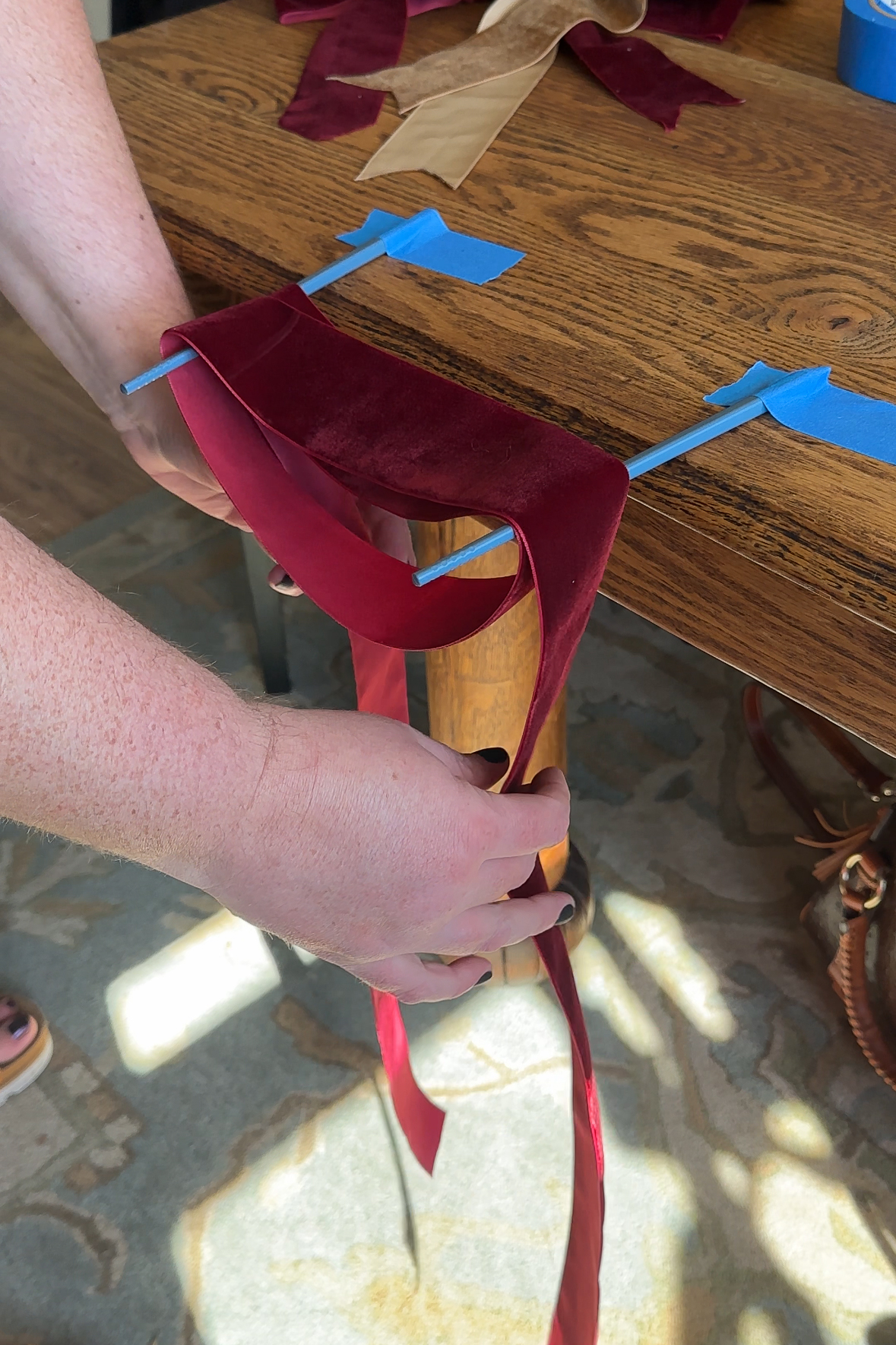 The Easy Way to Make A Large Christmas Bow - The Rural Legend