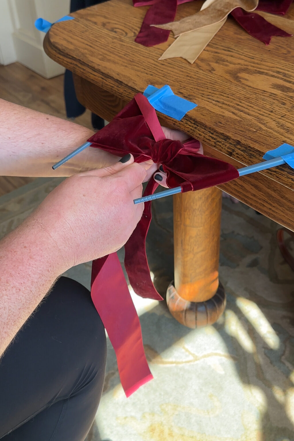 The Easy Way to Make A Large Christmas Bow - The Rural Legend